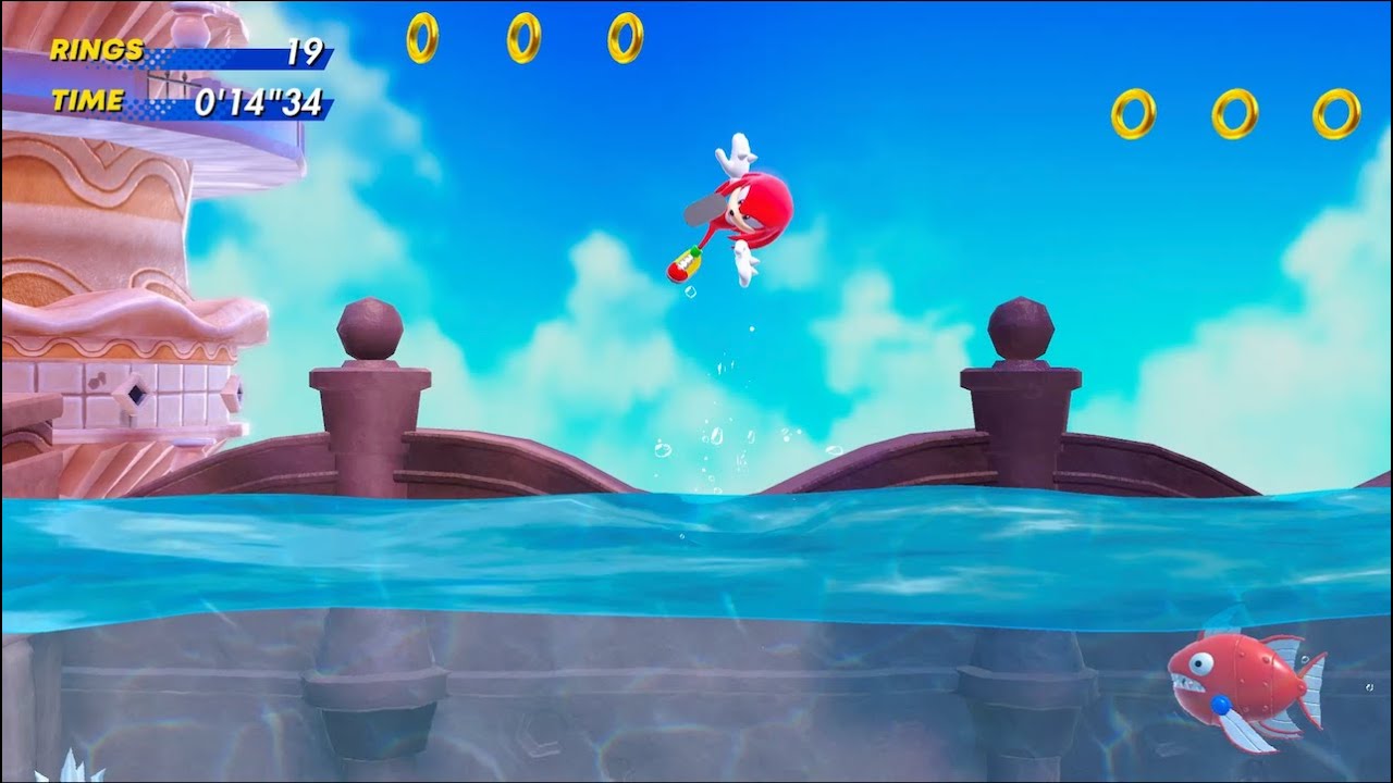 Sonic Superstars: Lagoon City Zone Act 2 (Knuckles) [1080 HD] - YouTube