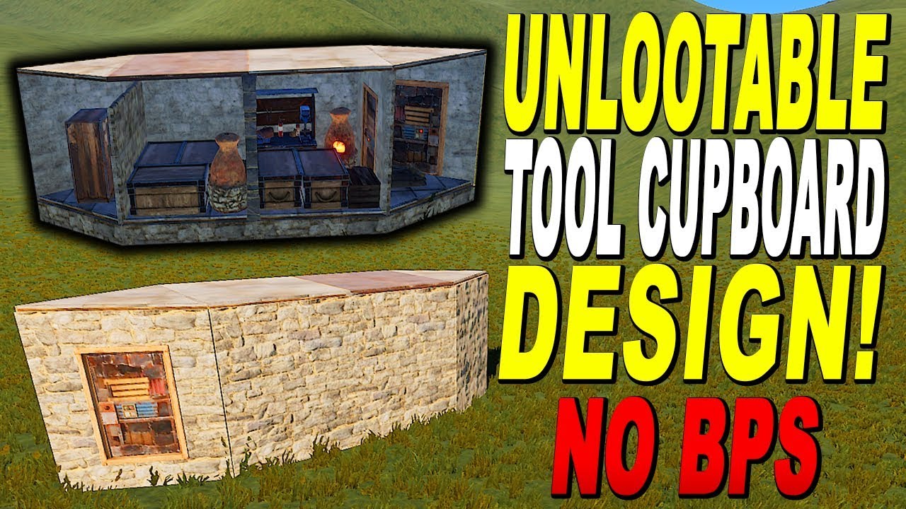 INSANE UNLOOTABLE TOOL CUPBOARD DESIGN! - NO BLUEPRINTS NEEDED! - RUST ...