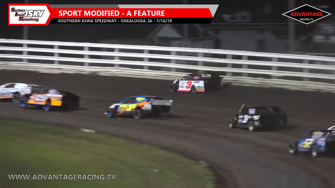 Sport Modified Feature - Southern Iowa Speedway - 7/16/19 - YouTube
