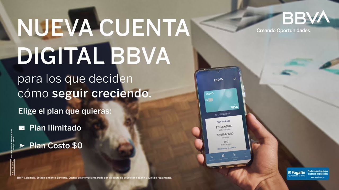 Abre ahora la nueva cuenta digital BBVA - YouTube