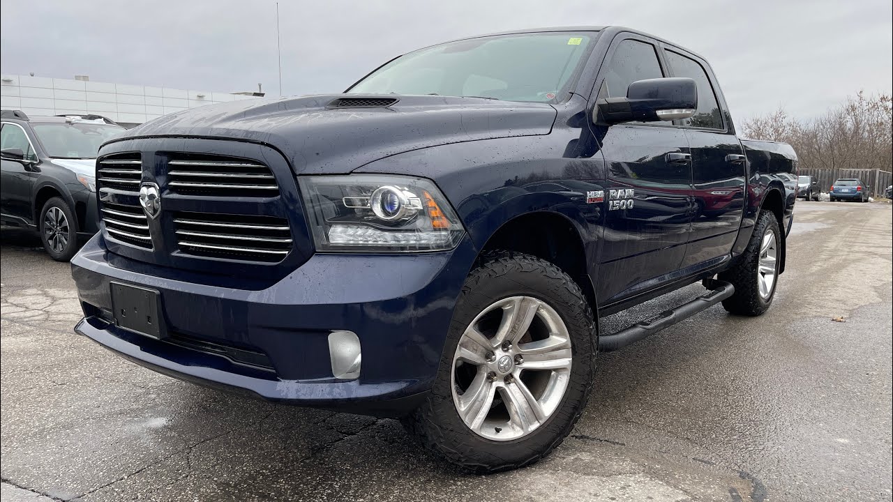 2017 RAM 1500 Sport 4x4 Crew Cab 5.6 ft box - YouTube