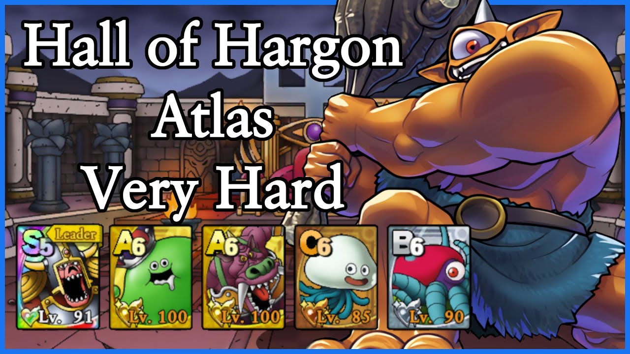 DQ II Event: Hall of Hargon: Atlas VERY HARD | Dragon Quest Tact - YouTube