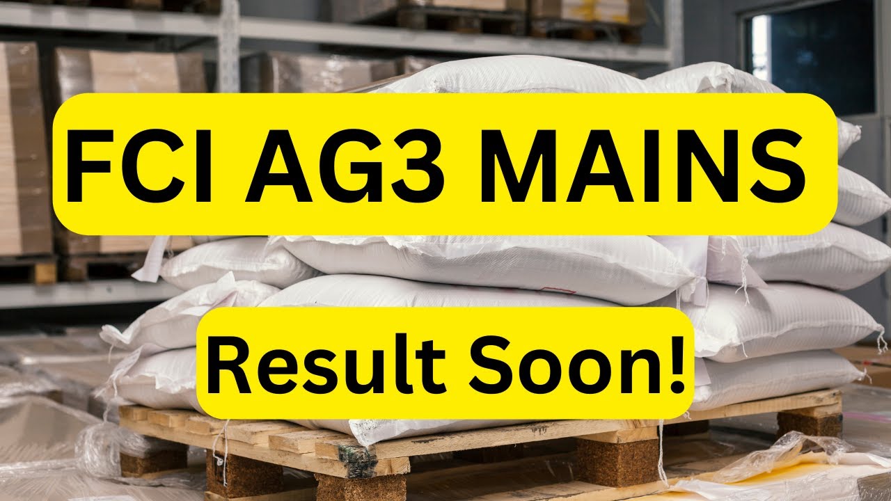 FCI AG3 Mains Result Soon! Best Wishes From Indian IQ Institute - YouTube