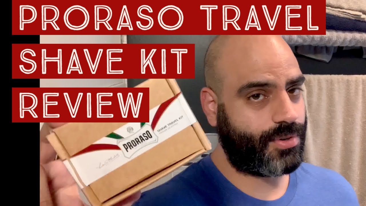 Proraso Travel Shave Kit Review - Smallest Shave Brush ever - YouTube