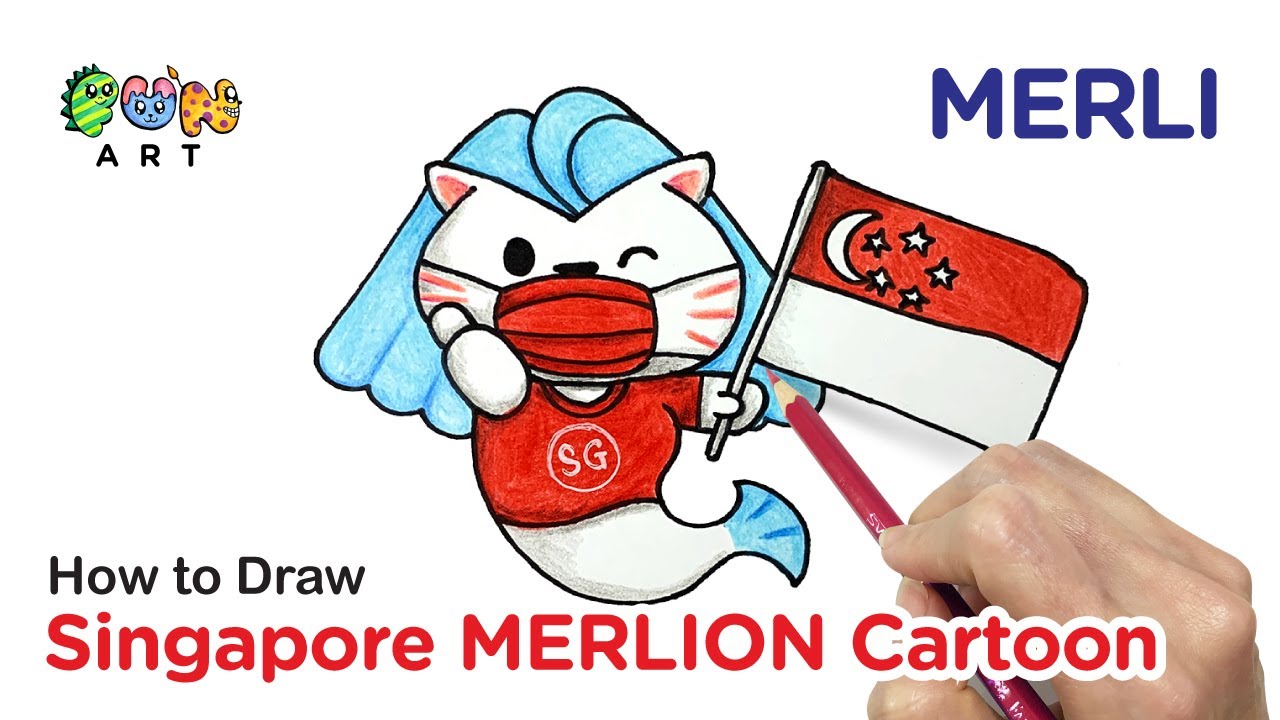 Merlion Cartoon