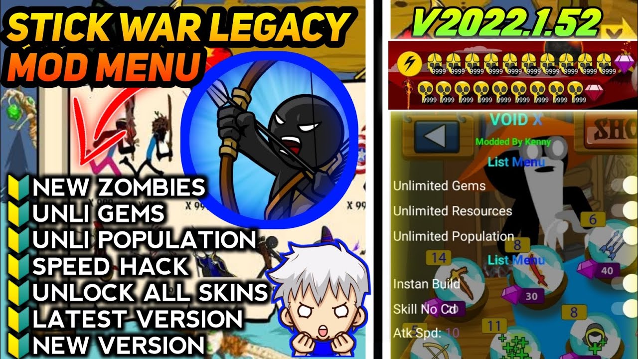[VIP] Stick War Legacy Mod Menu V22.1.52 - Unlock new Skin,New Zombie ...