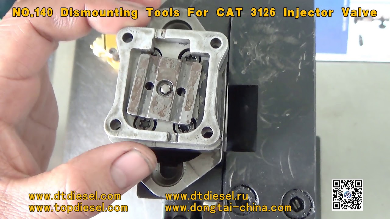 NO 140 Dismounting Tools For CAT 3126 Injector Valve - YouTube