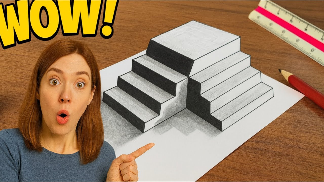 This 3D Staircase Popped Out of My Paper… And I Didn’t Touch It! 😱 ...