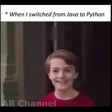 When You Switch from Java to Python...😎 - YouTube