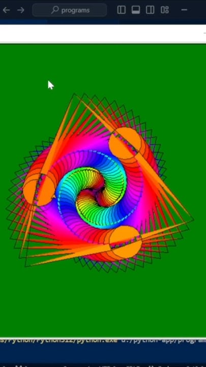 Amazing Python Turtle Graphics!!! #programming #coding #python # ...