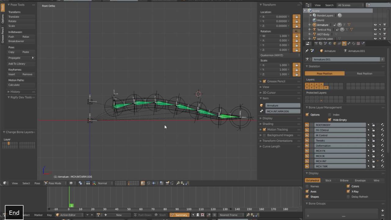 Blender Rigging Advanced Tentacle Rig Part 3 - YouTube