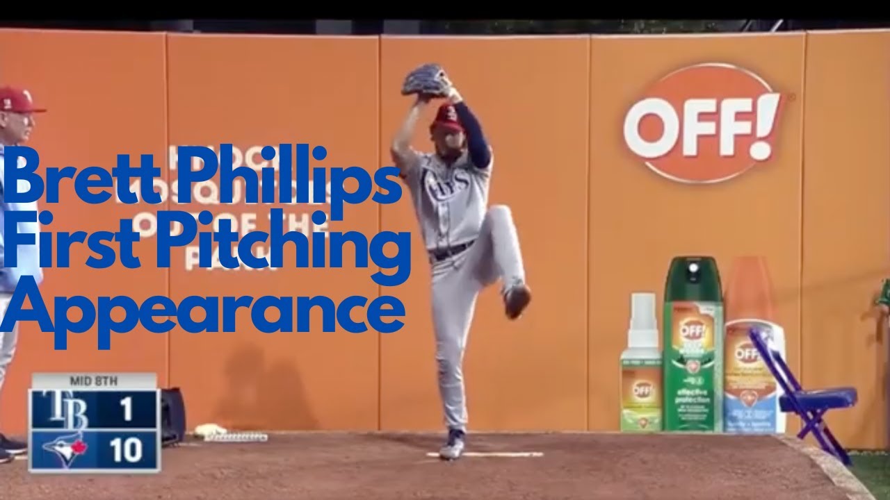 Brett Phillips First Pitching Appearance - YouTube