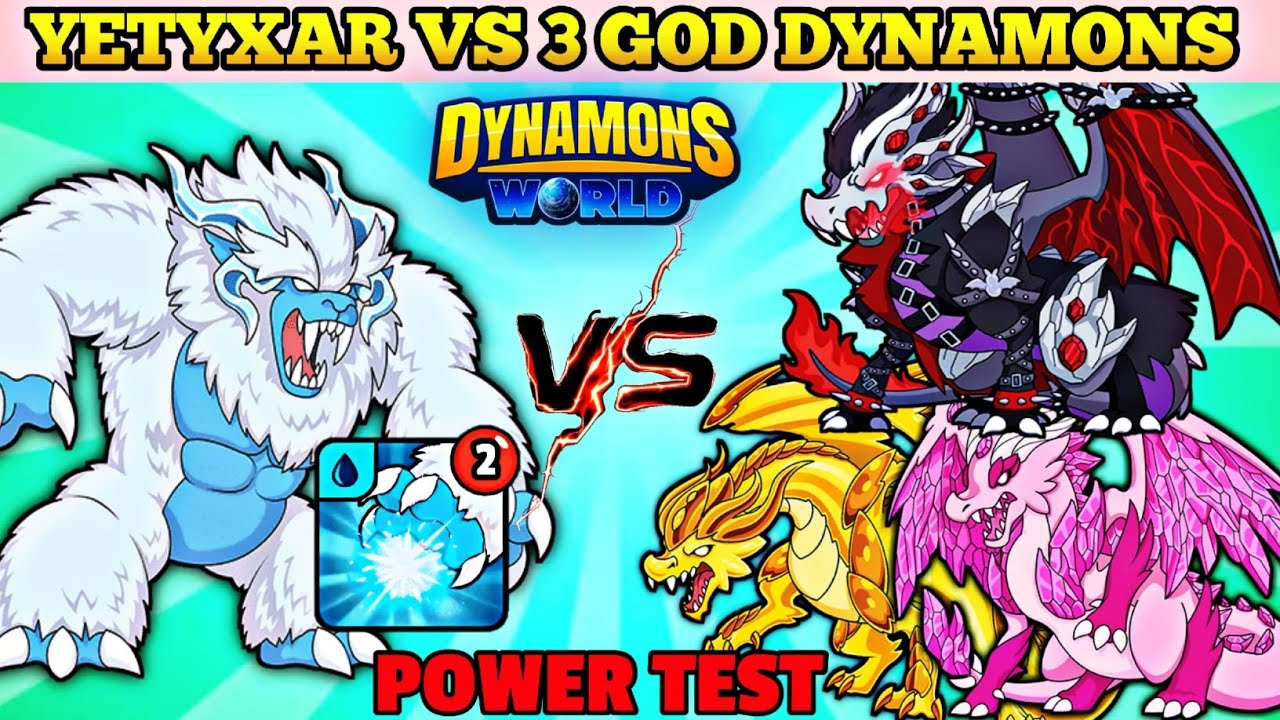Yetyxar Dynamon Vs 3 God Dynamons Battle In Dynamons World 😈|Can ...