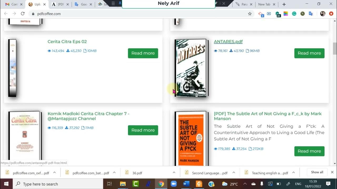 Cara Mencari Buku Gratis di Situs pdfcoffee com - YouTube