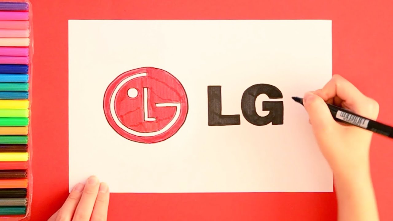 How to draw LG Logo - YouTube