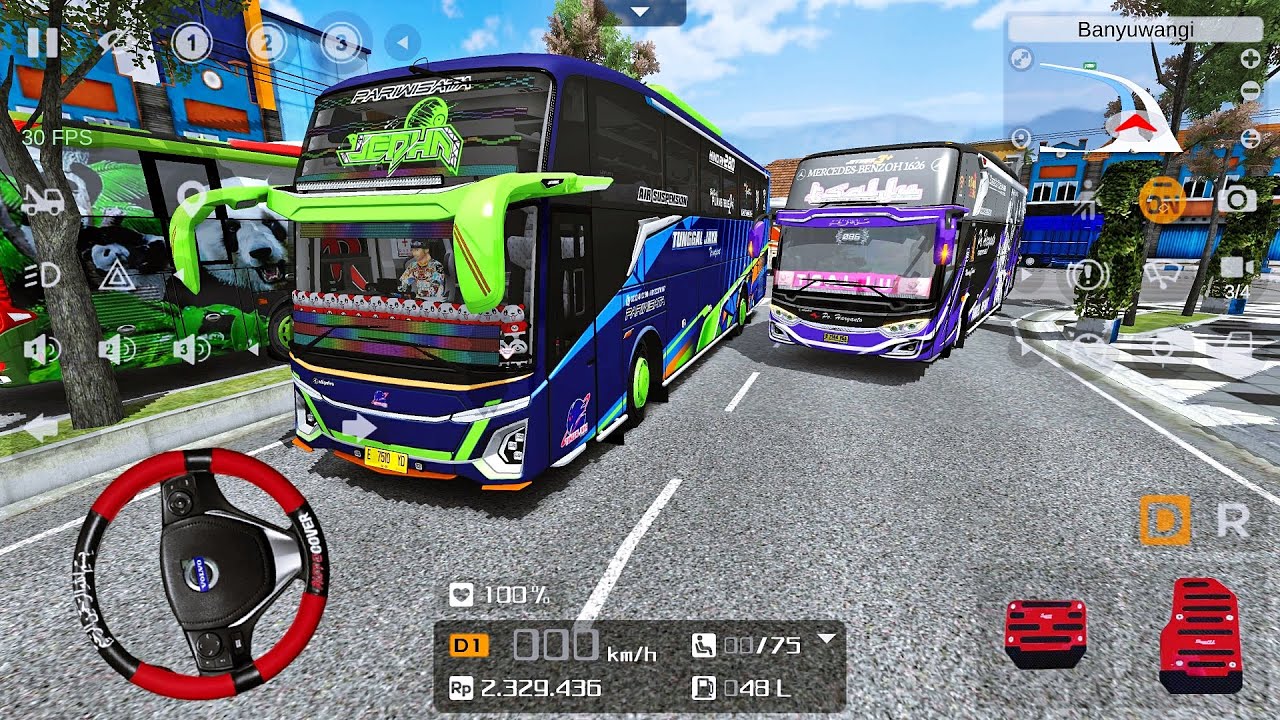 Bus Pariwisata Jedha Tunggal Jaya Perang Basuri Dengan PO Haryanto Di ...