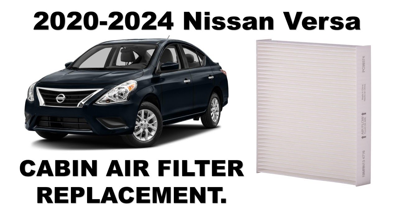 2020- 2024 Nissan versa cabin air filter replacement - YouTube
