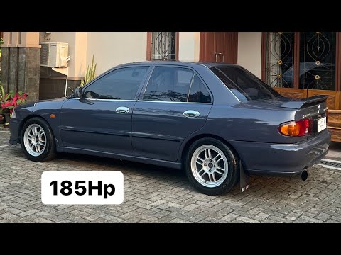 Nardo Grey Mitsubishi Lancer CB4 GLXi 185hp - YouTube