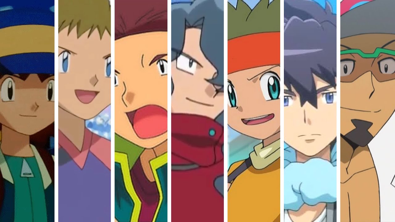 All Ash's last matches in Pokemon League || Gen 1 - Gen 7 - YouTube