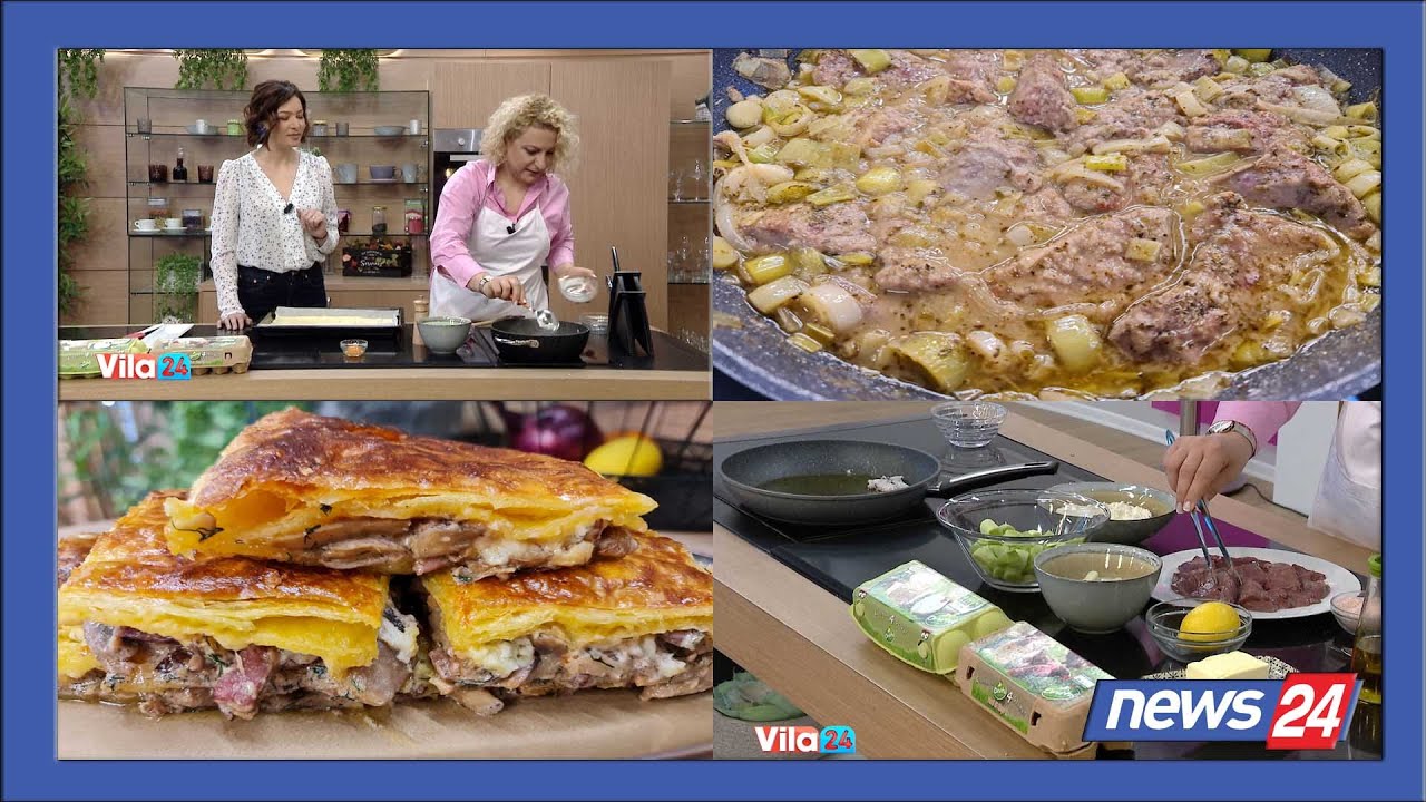 Byrek me kërpudha / Mëlçi me presh (Receta nga znj.Eneida) - YouTube