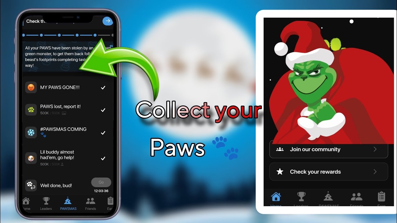 Collect your PAWS 🐾 Tokens $0.005 ! 30 DEC Paws airdrop snapshot ...