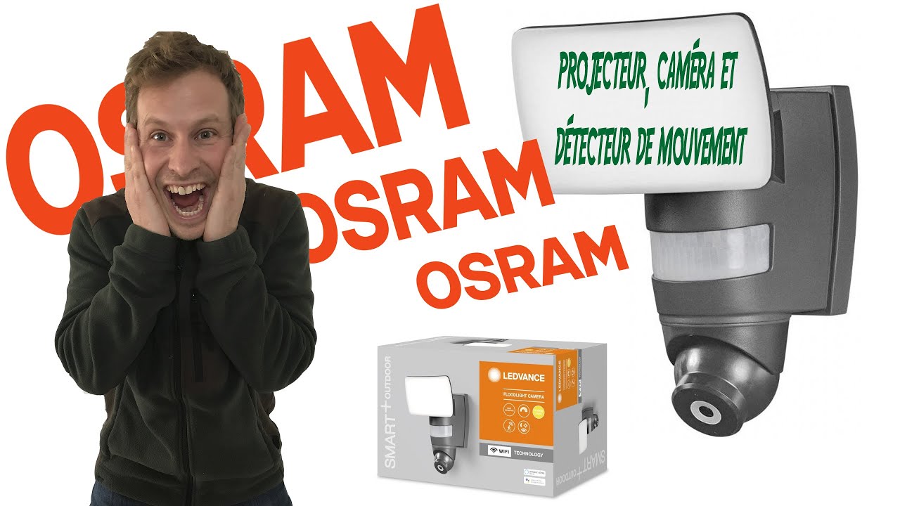 OSRAM - Caméra avec détecteur de mouvement et lumière led - Personne ne ...