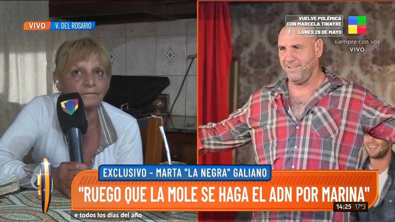 Marta "La Negra" Galiano: "Por la Mole solo siento dolor" - YouTube