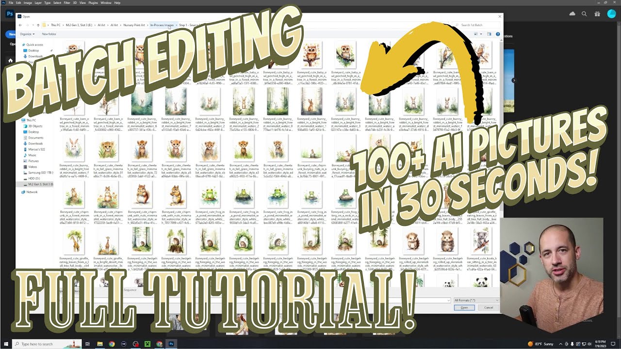 AUTOMATICALLY Improve You AI Artwork with Batch Editing in Photoshop ...