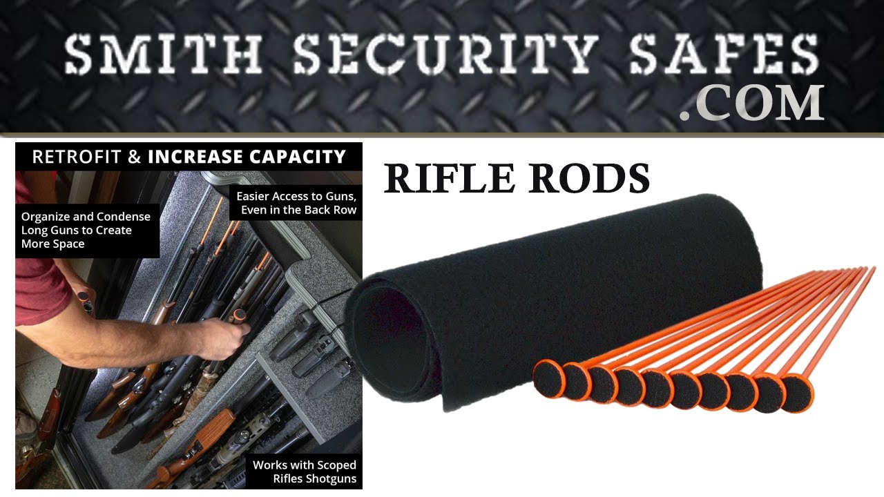 Rifle Rods for Gun Safes - Maximize Gun Storage - YouTube