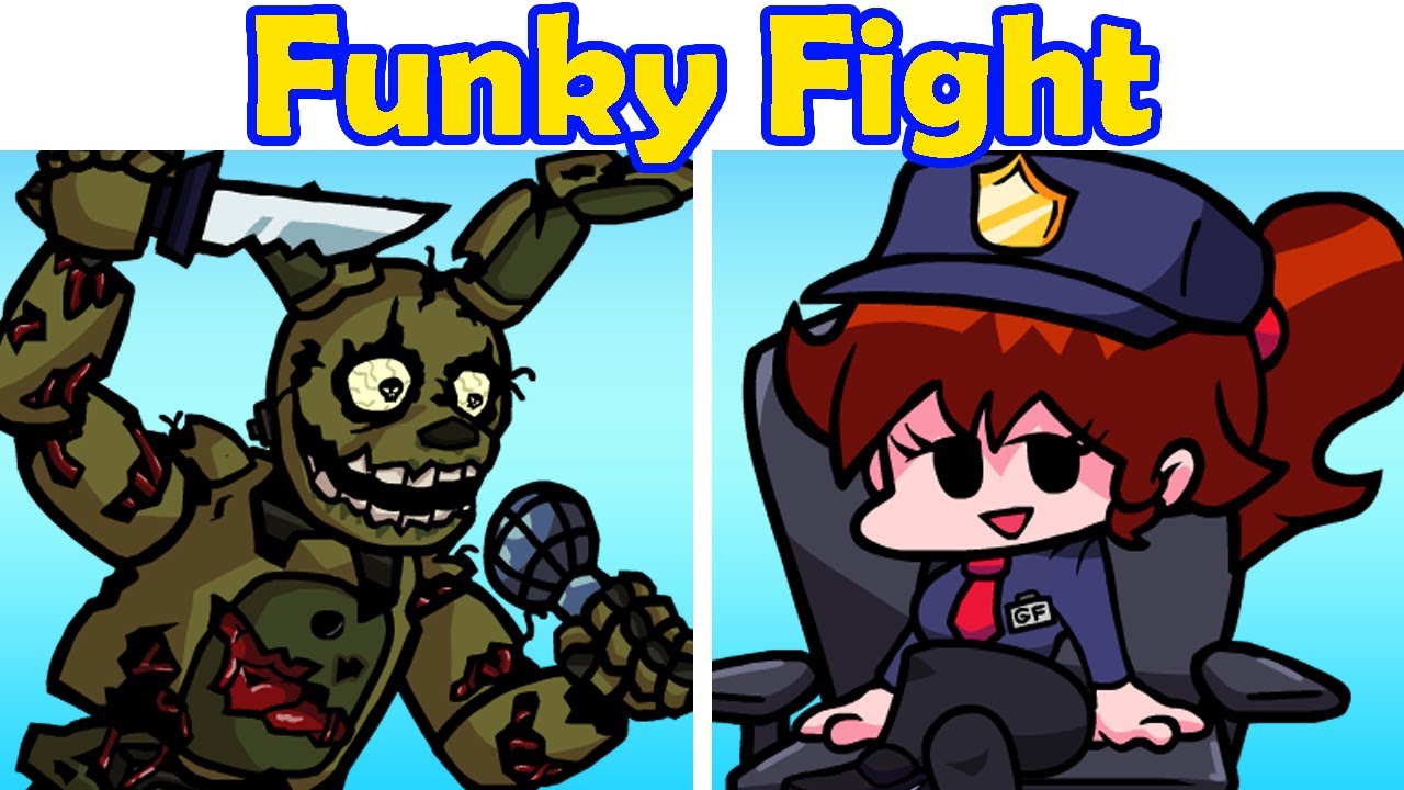 Friday Night Funkin' VS Springtrap Funky Frights DEMO WEEK 1 + Security ...