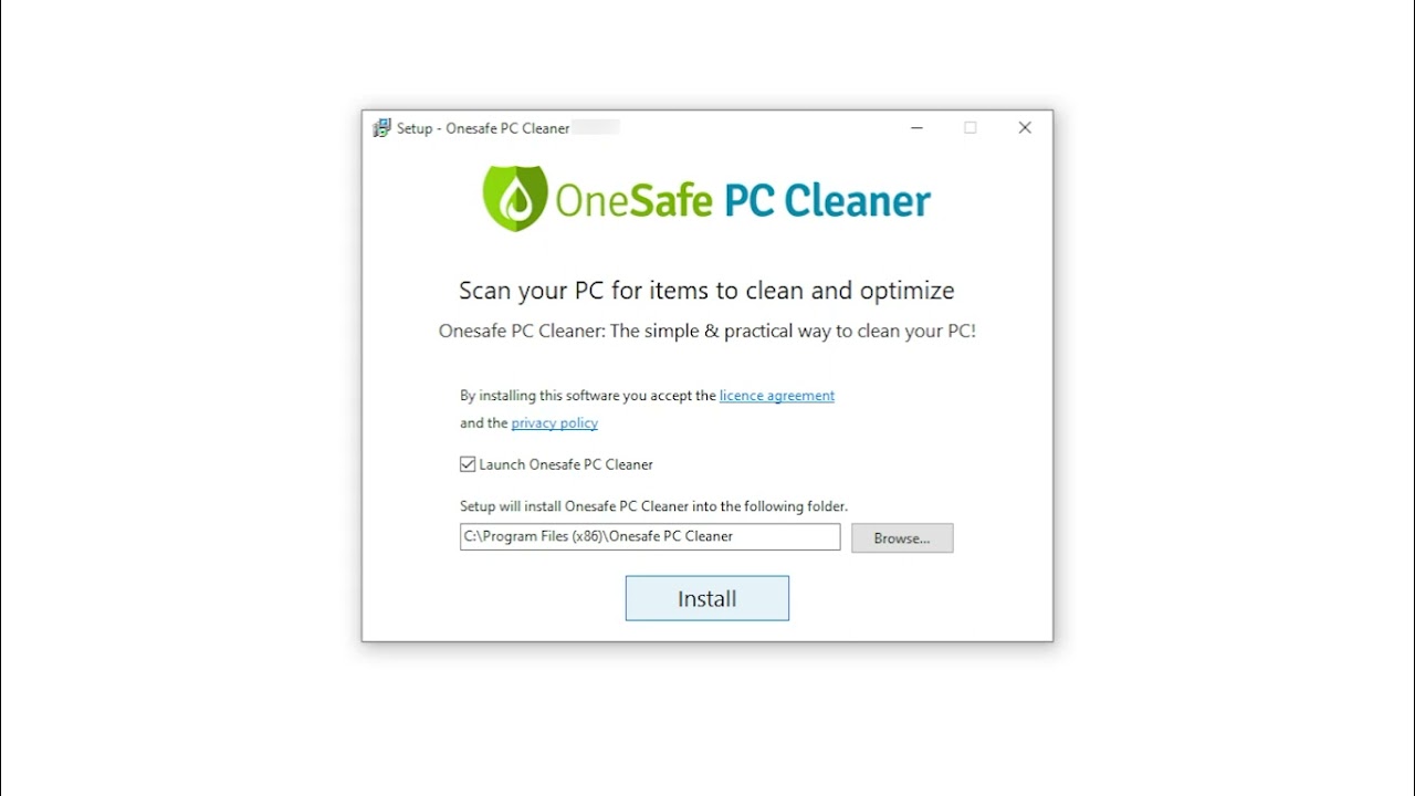 Tutorial Install OneSafe PC Cleaner (New Look) - YouTube