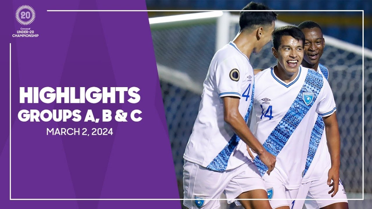 2024 Men's Under-20 Qualifiers | Matchday 8 Groups A, B & C - YouTube