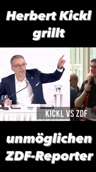Herbert Kickl grillt unmöglichen ZDF-Reporter - YouTube
