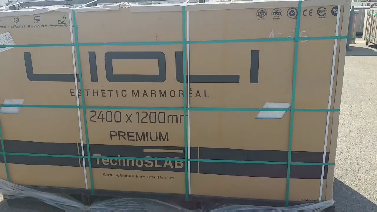 Pallet and packaging details India tiles - YouTube