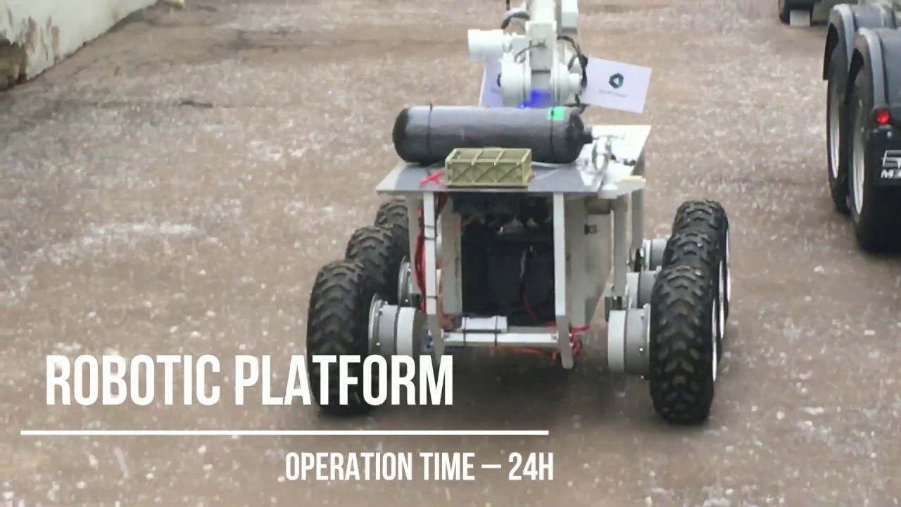 Robot is powered by the BMPower's Fuel Cell Power System - YouTube