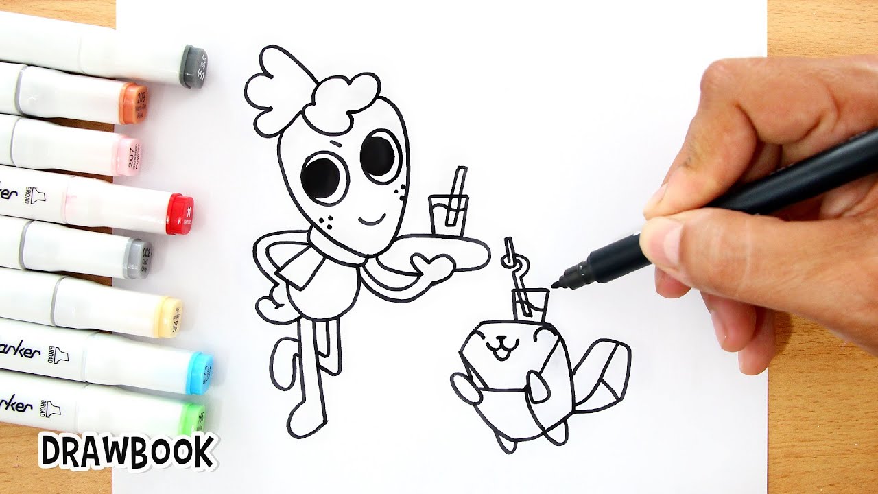Drawing and painting SPROUT & PEBBLE Together | Dandy's World - YouTube