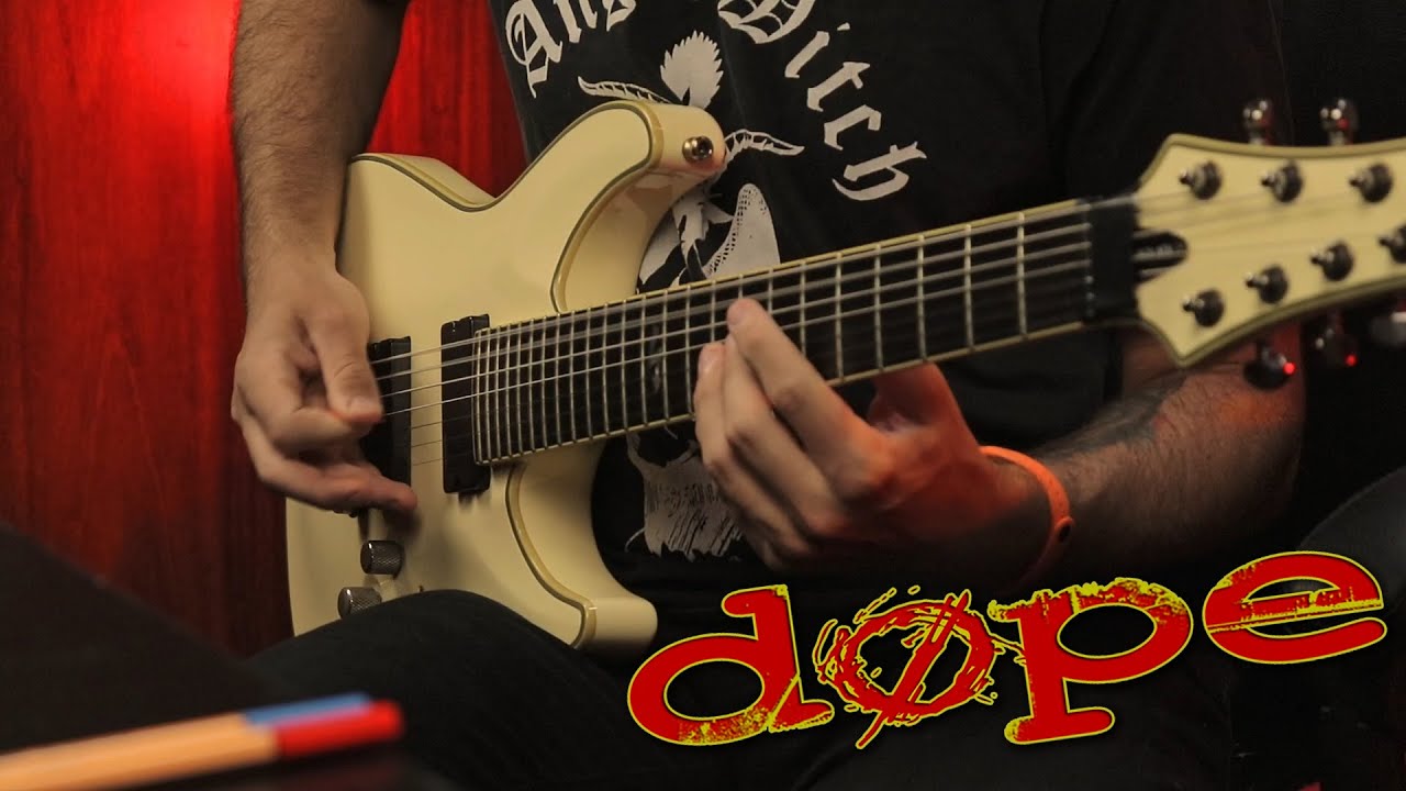 Dope - Misery GUITAR COVER + GUITAR LESSON - YouTube