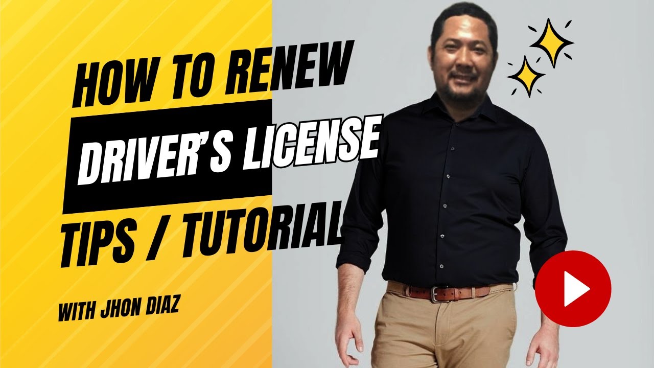 How To Renew Driver's License Tutorial (|Tagalog) - YouTube