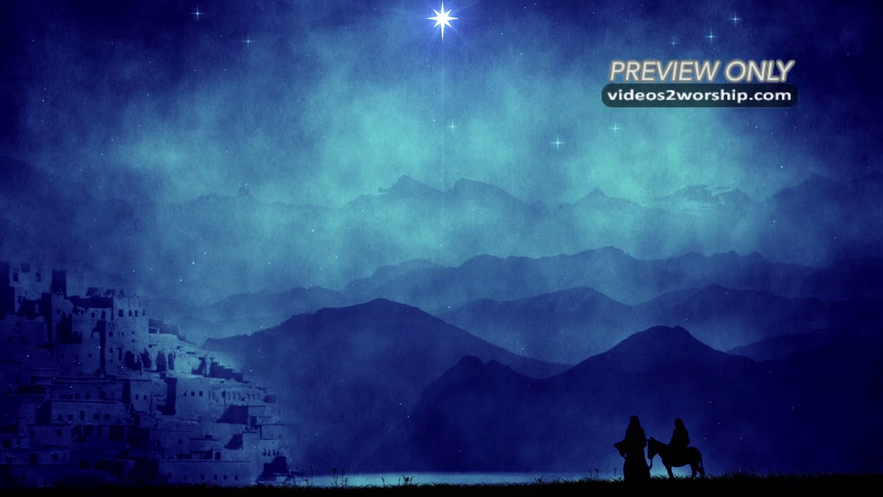 Christmas Background Mary And Joseph Traveling - YouTube