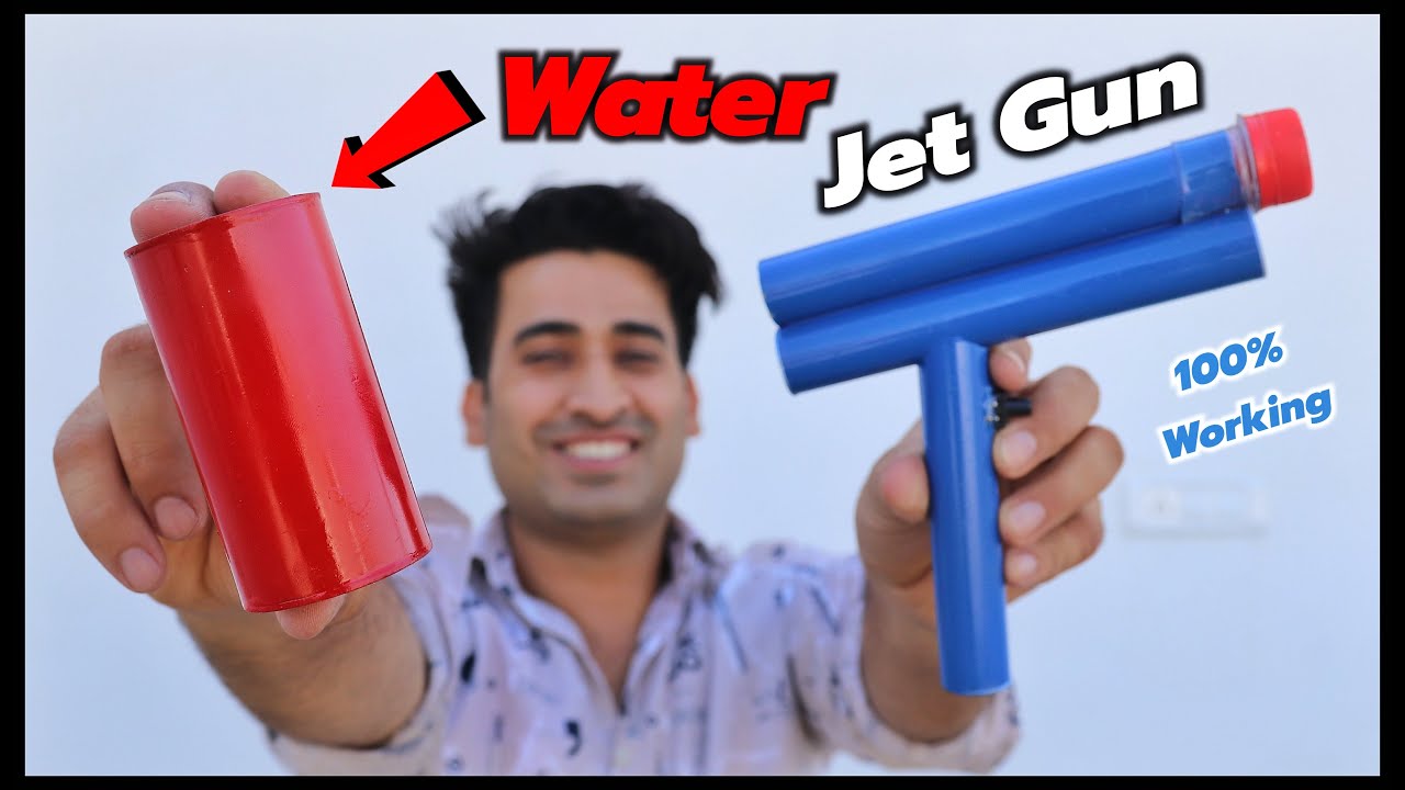 घर पर बनाई Water Jet Gun असली Indian जुगाड़ || Make Amazing Water Gun ...