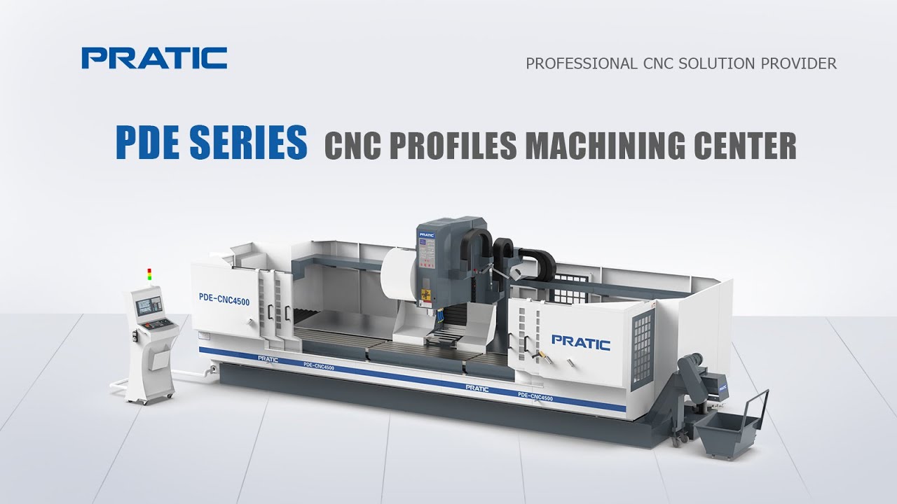 PRATIC CNC-PDE(4D) Travel Column CNC Machining Center - YouTube