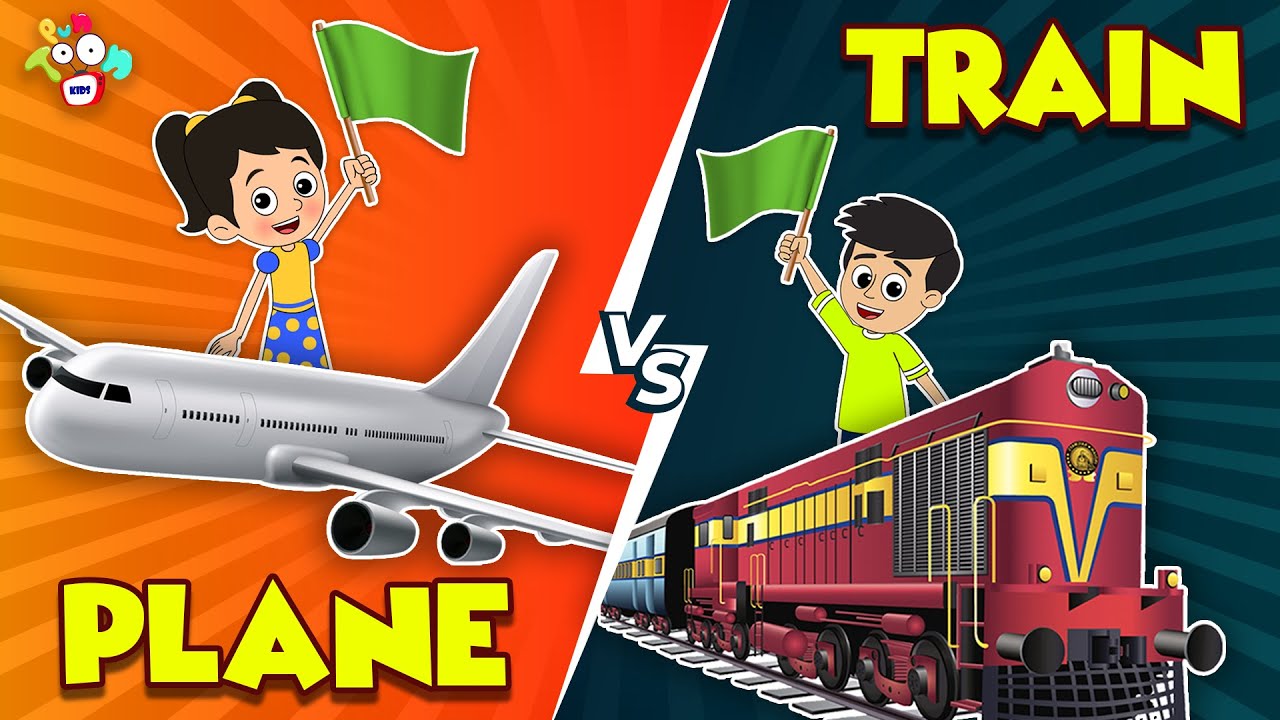 Plane vs Train | Train journey vs Plain journey | Animated Stories ...