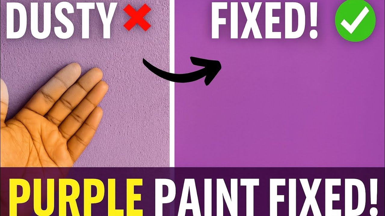 Why Your Purple Emulsion Paint is Dusty & Has No Coverage | Fix It With ...