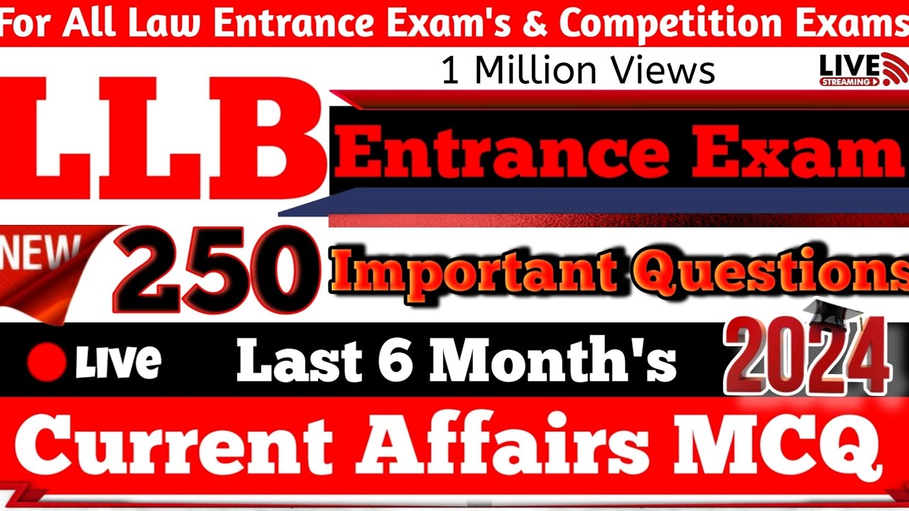 LLB Entrance Exam Question Paper | LLB Entrance Exam Previous Year ...