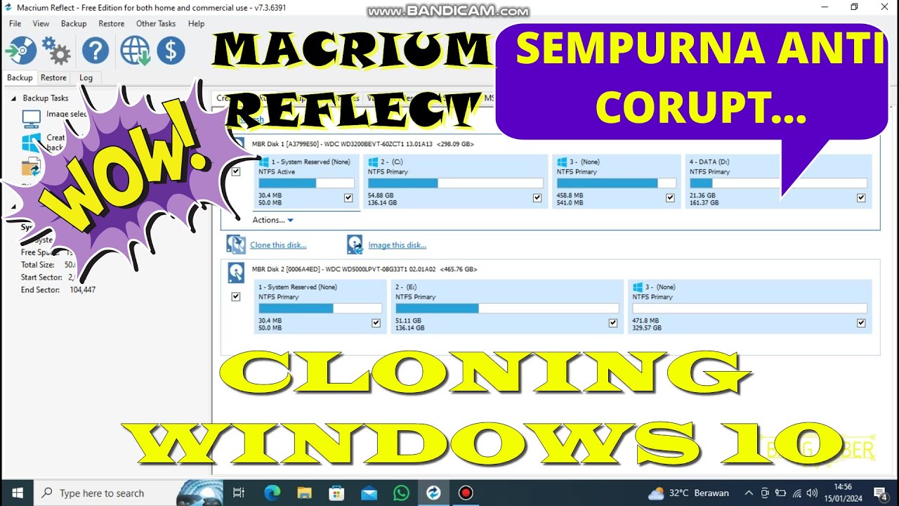 cara cloning OS tanpa instal ulang - YouTube