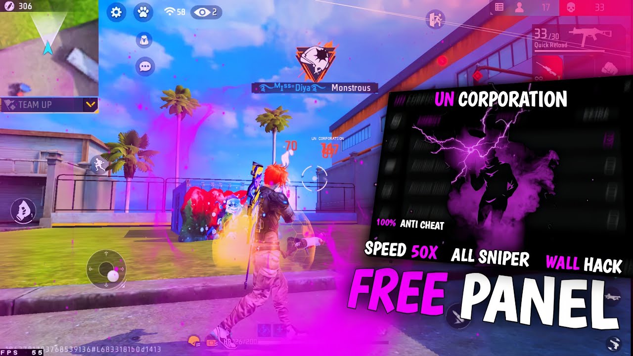 FREE PANEL PC PANEL OB47 WALLHACK | SPEED| SNIPER LIFETIME FREE FIRE🎁 ...