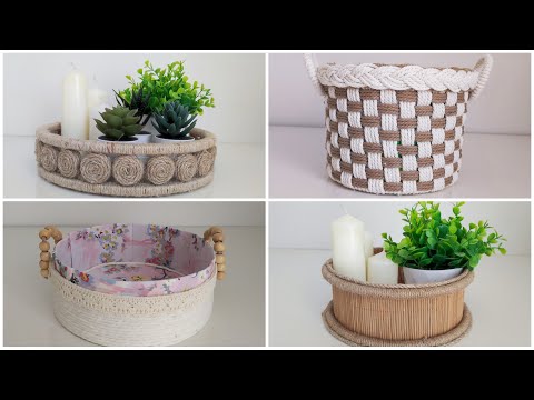4 HARİKA SEPET YAPIMI / MAKİNG 4 AMAZİNG BASKETS