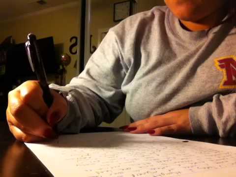 ASMR: Writing - YouTube