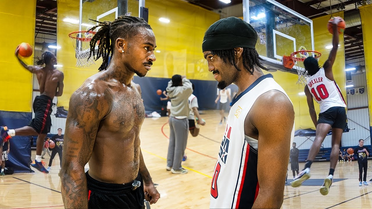 I CHALLENGED D'AYDRIAN HARDING TO A DUNK CONTEST - YouTube