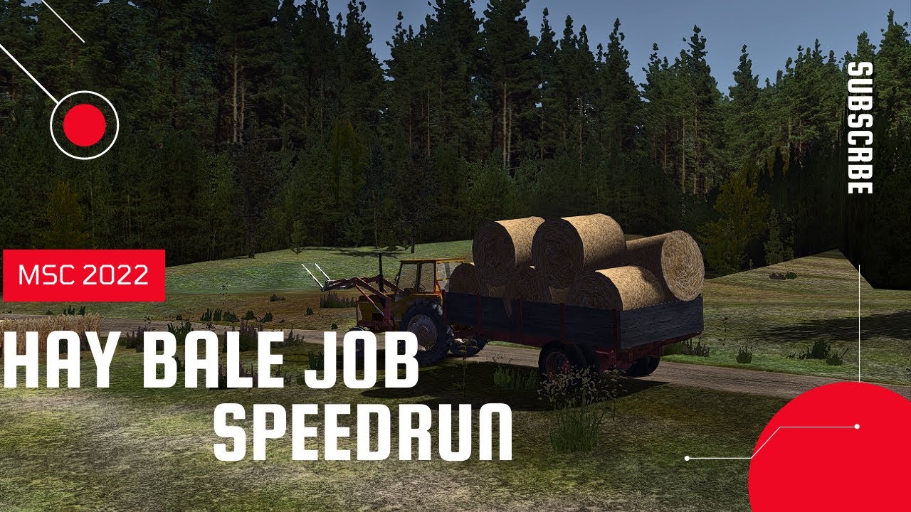 My Summer Car Move All The Hay Bales - YouTube